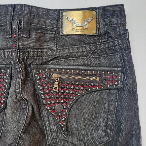 Robin's Jean | Jeans | New Mens Robins Jean Swarovski Crystals Motor ...